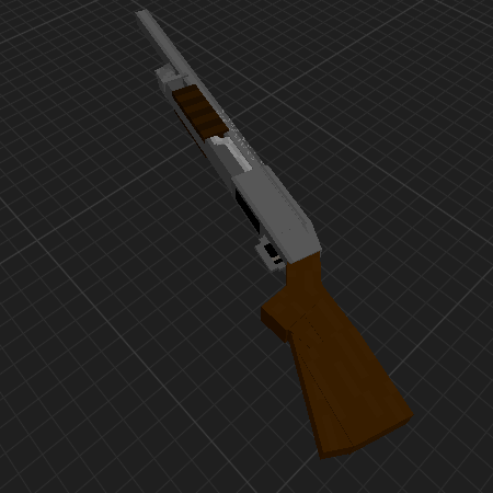 Animated Ithaca 37 shotgun – Block Display Models